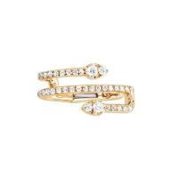 China Diamond Teardrop Twist Ear Cuff in 925 Sterling Silver for Wedding Plating Options for sale