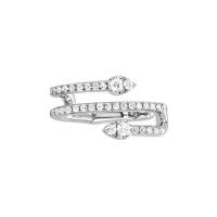 China Diamond Teardrop Twist Ear Cuff in 925 Sterling Silver for Wedding Plating Options for sale