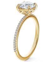 China 925 Sterling Silver Brazilian Round White CZ Engagement Ring Fine Jewelry Accessories for sale