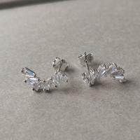 China Zirconia Ear Studs for Women's Vermeil Jewelry Iced Out Earrings for sale