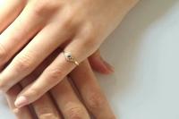 China 925 Sterling Silver Evil Eye Diamond Band Ring with Silver Plating Classic Style for sale
