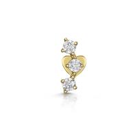 China OEM Constella Stud Earrings 925 18k White Gold Stud Earrings for sale