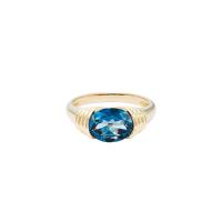 China Heirloom Golden Cubic Zircon 925 Sterling Silver For Women'S Wedding Rings for sale