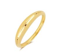 China Flat 18K Gold Plated Boho 925 Sterling Silver Stacking Women's Rings for sale