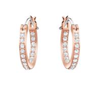 China Elegant Earrings Blue White Cz 925 Sterling Silver Dangle Hoop Earrings For Women for sale