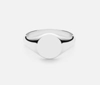 China 18K Gold Plated Customized Engrave Signet 925 Sterling Silver Unisex Fine Jewelry Rings for sale