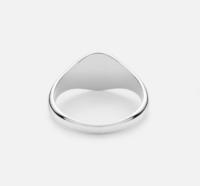 China 18K Gold Plated Customized Engrave Signet 925 Sterling Silver Unisex Fine Jewelry Rings for sale