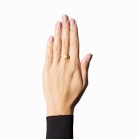 China ECO Friendly 2019 Design Simple Women Brass Silver Ring Jewelry With Engrave Initial for sale