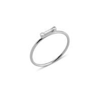 China 925 Sterling Silver Eco Friendly Mini Baguette Rings for Women Real Gold Plated Jewelry for sale