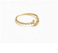 China Men's Fine Sterling Silver 925 Custom Moon Ring with 14k 18k 24K Gold from Brazil 2022 for sale