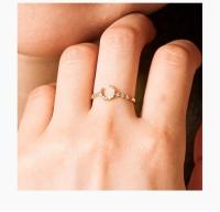 China Men's Fine Sterling Silver 925 Custom Moon Ring with 14k 18k 24K Gold from Brazil 2022 for sale