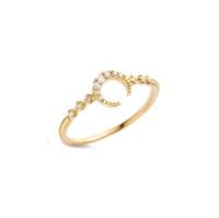 China Men's Fine Sterling Silver 925 Custom Moon Ring with 14k 18k 24K Gold from Brazil 2022 for sale