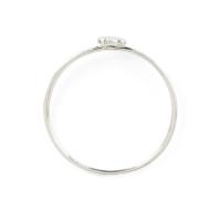 China Delicate Plain Design Heart Ring Real 925 Sterling Silver 18K Gold Plated Tarnish Free for sale