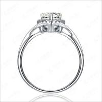 China Heart Delicate Weeding Rings 925 Sterling Silver Jewelry for Women Fashion Accessories for sale