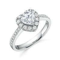 China Brass Creative Heart Shape Clear CZ 925 Sterling Silver Eternity Band Rings For Women Jewelry for sale