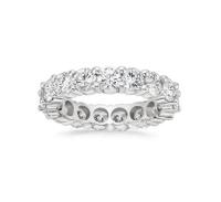 China 925 Sterling Silver Eternity Bands Ring Rhodium Plated Handmade Rings Technic Jewelry for sale