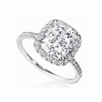 China Europe And America Trend Sterling Silver Engagement Ring Set With Silver Plating for sale
