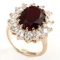 China Princess Sapphire Design Rings For Women Love Gift Black Stone Adaptability for sale