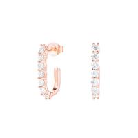 China Trendy 925 Sterling Silver 14k Gold Trendy Bend Stud Earrings For Women Girls Jewelry for sale