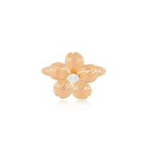 China Forever Flower 18K Gold Plated Oval CZ Women's Ring in 925 Sterling Silver Jewelry for sale