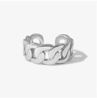 China S925 Silver Fine Jewelry 14K Yellow Gold Chunky Chain Open Ring for sale