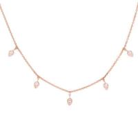 China 18K Gold Plated Chain 925 Sterling Silver Fine Necklace For Women Princess Cut Design for sale