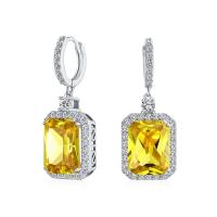 China 925 Sterling Silver Material Type Top Sales White Gold Plated Dangle Bridal Earrings for sale