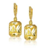 China 925 Sterling Silver Material Type Top Sales White Gold Plated Dangle Bridal Earrings for sale