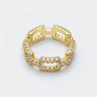 China Customized Chain Rings Clear CZ Real Sterling Silver 925 Jewellery for Women and Men for sale