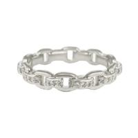 China Curb Link Chain 18K Gold Delicate Individual Super Fairy 925 Sterling Silver Ring for sale