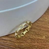 China Curb Link Chain 18K Gold Delicate Individual Super Fairy 925 Sterling Silver Ring for sale