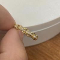China Curb Link Chain 18K Gold Delicate Individual Super Fairy 925 Sterling Silver Ring for sale