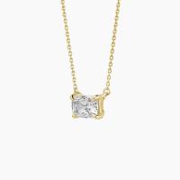 China Oval Cut 5A White Cubic Zirconia Shiny Gemstone Pendant Necklaces for Women Classic Jewelry for sale