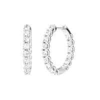 China 925 Sterling Silver Fine Jewelry Hoop Earrings Perfect for Any Occasion for sale