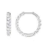 China 925 Sterling Silver Fine Jewelry Hoop Earrings Perfect for Any Occasion for sale