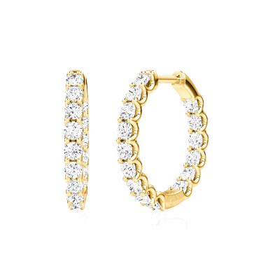 China 925 Sterling Silver Fine Jewelry Hoop Earrings Perfect for Any Occasion for sale