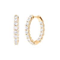 China 925 Sterling Silver Fine Jewelry Hoop Earrings Perfect for Any Occasion for sale