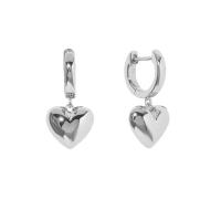 China 18K Gold Plated Teardrop Hollow Stud Heart Dangle Earrings For Gift Occasion for sale