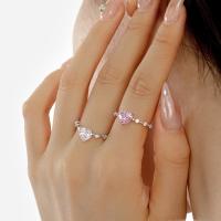 China Brass/Copper/925 Sterling Silver Heart Ring For Girl Women Jewelry Accessories for sale