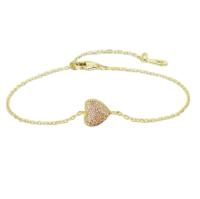 China 925 Sterling Silver Heart Bracelet with Zircon for Women for sale