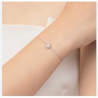 China 925 Sterling Silver Heart Bracelet with Zircon for Women for sale