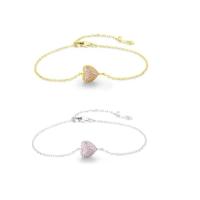 China 925 Sterling Silver Heart Bracelet with Zircon for Women for sale