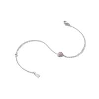 China 925 Sterling Silver Heart Bracelet with Zircon for Women for sale