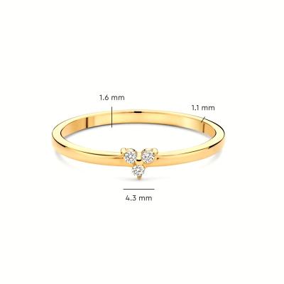 China 925 Sterling Silver Gold Plated CZ Lotus Ring for Women for sale