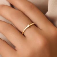 China 925 Sterling Silver Gold Plated CZ Lotus Ring for Women for sale