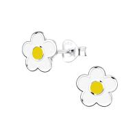 China 925 Sterling Silver Hypoallergenic Kids Stud Earrings 18K Gold Plated for sale
