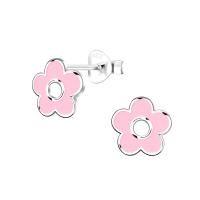 China 925 Sterling Silver Hypoallergenic Kids Stud Earrings 18K Gold Plated for sale