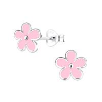 China 925 Sterling Silver Hypoallergenic Kids Stud Earrings 18K Gold Plated for sale