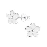China 925 Sterling Silver Hypoallergenic Kids Stud Earrings 18K Gold Plated for sale