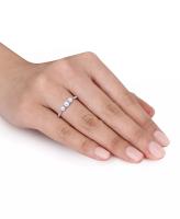 China Wholesale 925 Sterling Silver Freshwater Pearl Ring with Diamond Accent in 18k Gold Plated AAAA Grade Band Ring for sale